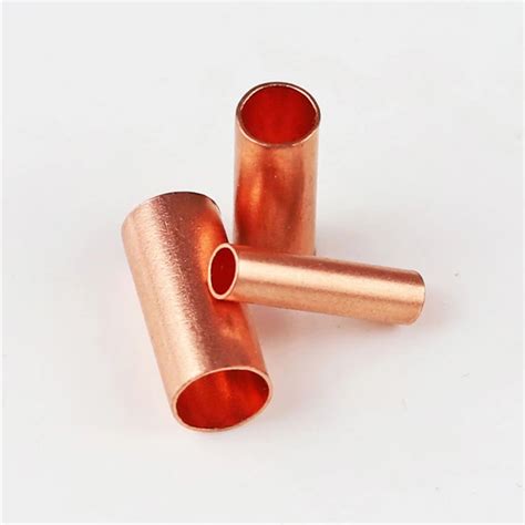 구리 연결 파이프 와이어 조인트 Gt 소형 구리 튜브 와이어 커넥터 100 개 16 15253456810mm단말기 Aliexpress