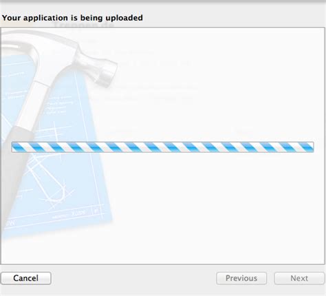 Iphone Your Application Is Being Uploaded Stack Overflow