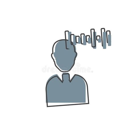 Vector Voice Recognition Icon User Illustration And Voice Message Cartoon Style On White