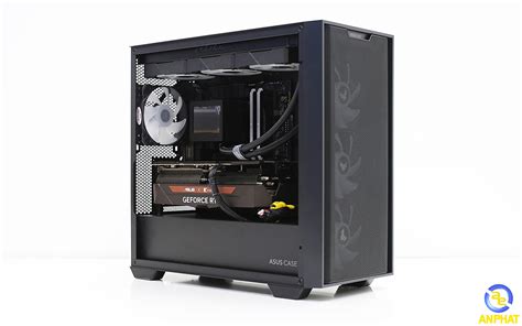 vỏ case asus a21 black matx màu Đen
