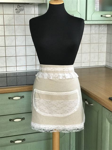 Apron Rustic Kitchen Apron Chic Shabby Apron Shabby Style Etsy