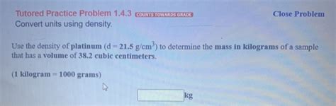 Solved Close Problem Tutored Practice Problem 1.4.3 COUNTS | Chegg.com