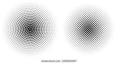 Set Halftone Dots Gradient Pattern Texture Stock Vector Royalty Free 2503501857 Shutterstock
