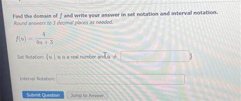 Find The Domain Of F And Write Your Answer In Set Chegg Com