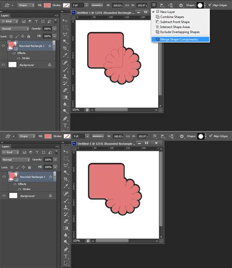 photoshop cs6 quick tip merge shape components by stéphanie walter