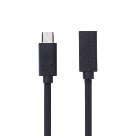 SOONHUA Kabel Ekstension USB Type C Male Ke USB Type C Female Cm Black