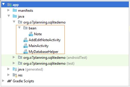 Android SQLite Database Tutorial With Examples O Planning Org