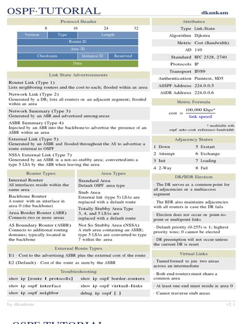 Ospf Pdf Network Protocols Data Transmission