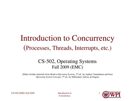 PPT Introduction To Concurrency Processes Threads Interrupts Etc PowerPoint