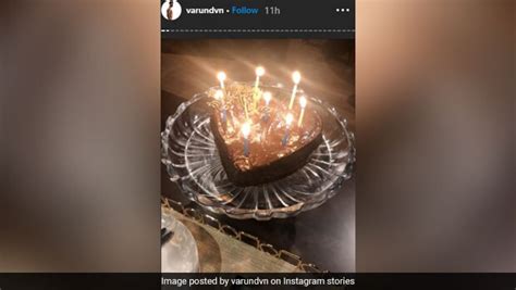 Varun Dhawan Rings In 33rd Birthday With Quarantine Birthday Cake See
