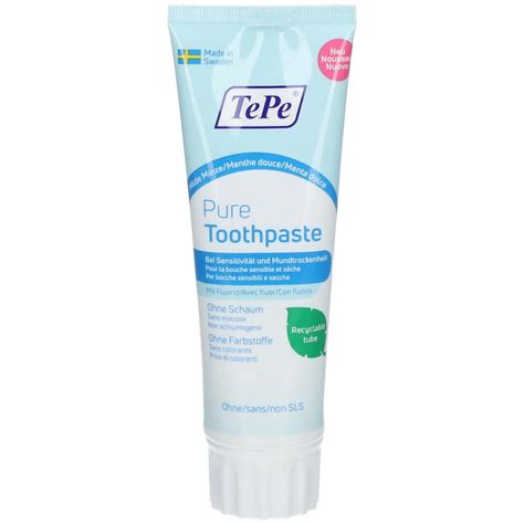 Tepe Pure Toothpaste Mild Peppermint 75 Ml Shop Apotheke