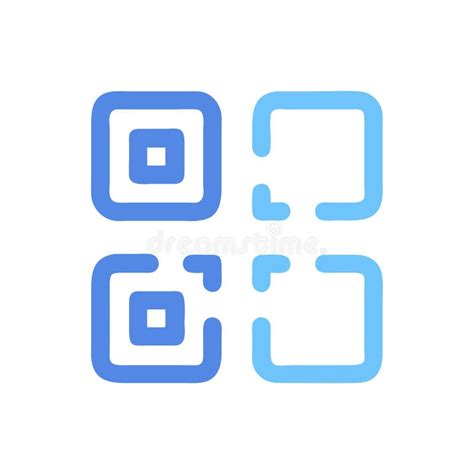 Qr Code Icon For Scanning Stock Vector Illustration Of Interaction