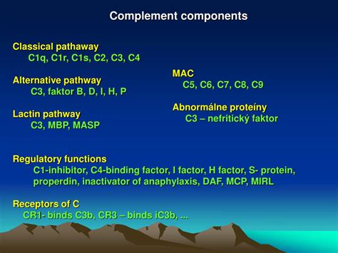 PPT Complement System PowerPoint Presentation Free Download ID