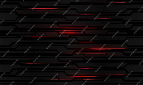 Premium Vector Abstract Red Circuit Line Technology On Grey Design Modern Futuristic