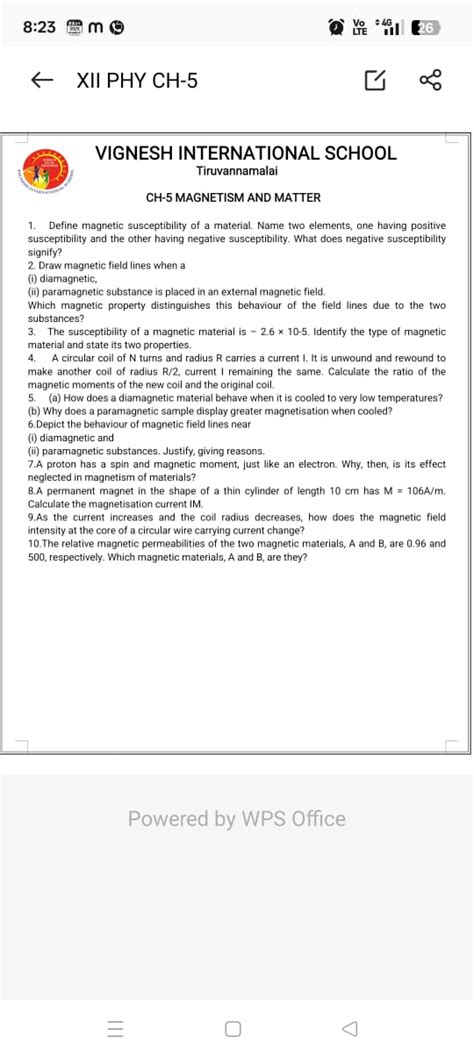8 23mvo 46lte26205xii Phy Ch 5vignesh International Schooltiru