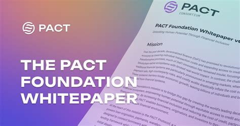 Mission Whitepaper Pact Foundation
