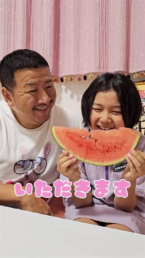 ひまわりちゃんねるさんのインスタグラム動画 ひまわりちゃんねるinstagram「ママにナイショでスイカ🍉食べたら😭shorts