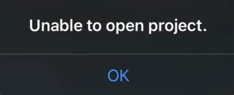 Ive Been Getting This Error While Trying To Open My Project Does