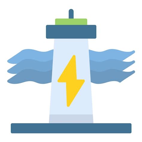 Premium Vector Tidal Power Flat Illustration