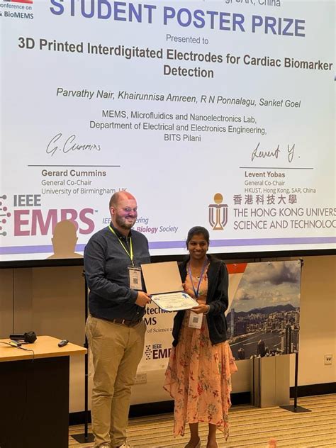 I Am Incredibly Honored To Have Received The Poster Award At Ieee Embs