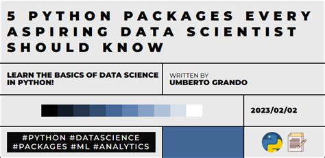 5 Python Packages Every Aspiring Data Scientist Should Know By Umberto Grando Python In