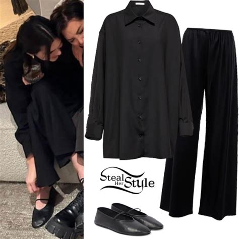 Kendall Jenner Black Blouse And Pants