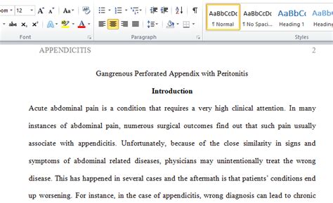 Describe Gangrenous Perforated Appendix With Peritonitis Essay Counter