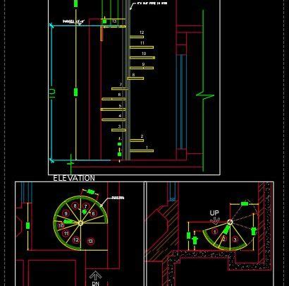 Helicoidal Stair Archives CAD Templates