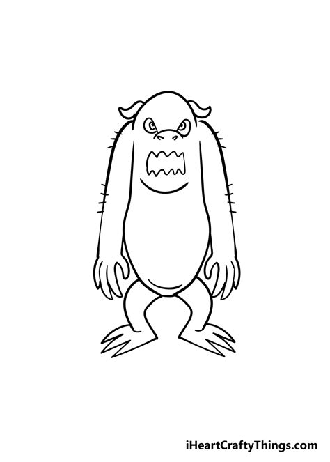 Drawing Lesson 85 How To Draw A Monster Step By Step
