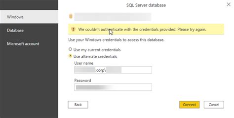 powerbi pro with data gateway to on prem sql server using microsoft
