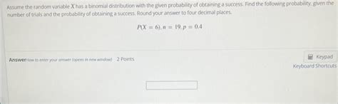 solved assume the random variable xhas a binomial
