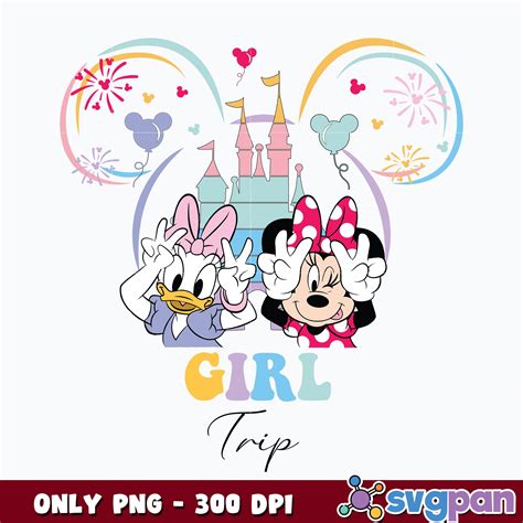 Girls Trip Duck Dasy And Minnie Mouse Png Svgpan
