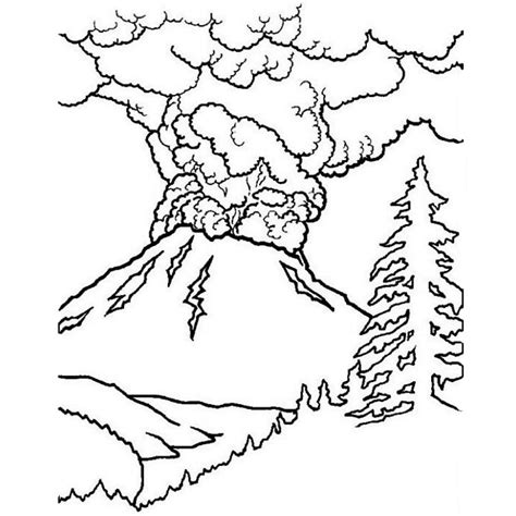 Coloriage Volcan 5 Nature Coloriages à imprimer