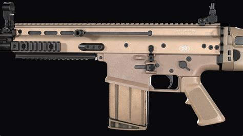 D Model Modular Assault Rifle FN SCAR H Mk VR AR Low Poly CGTrader