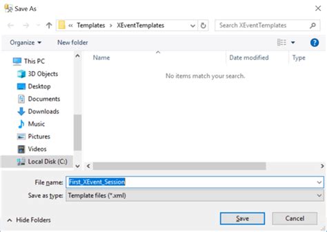 Export And Import Sql Server Extended Events Templates