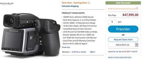 Hasselblad Announces The New H6d 400c Which Captures 400mp Images In