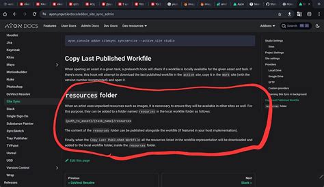 Resources Folder Sitesync General Ynput Community