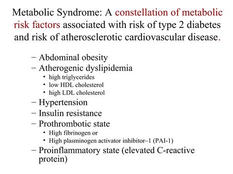 Metabolic Syndrome Ppt