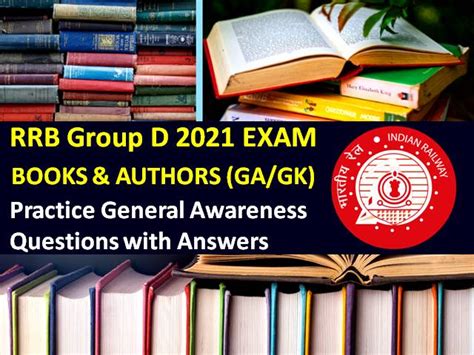 RRB Group D 2021 Exam Important Books Authors GA GK Questions With Answers Practice Solved