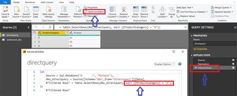 Solved Filtered Rows In Queries Microsoft Power Bi Community