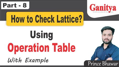 8 Lattice In Discrete Mathematics Using Operation Table Examples Of
