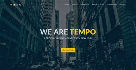 Tempo Free Bootstrap Template CSS Nectar CSS Gallery Web Design