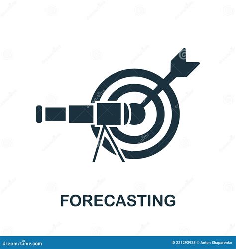 Forecasting Icon Simple Creative Element Filled Monochrome