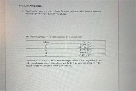 Solved Part B Flame Tests Record The Color Of The Flame And