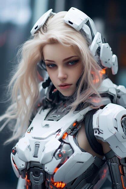 Premium Photo Cyborg Girl
