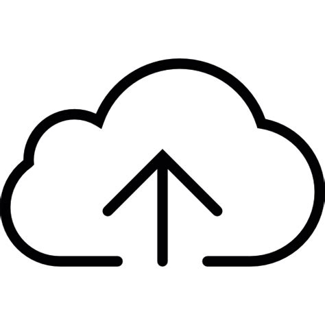 Flecha De Subida A La Nube Símbolo Icono Gratis