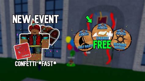 NEW EVENT FREE GAMEPASSES AND FRUITS How To Get Confetti Fast In