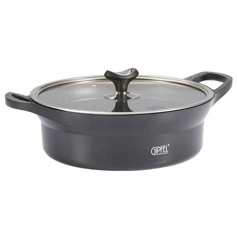 Кастрюля-сотейник из литого алюминия Gipfel Azul Black 51921 26 см/3,7 ...