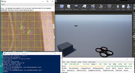 Simulating 2 Drones With Sitlairsim In Windowscygwin Wont Work Copter Simulation