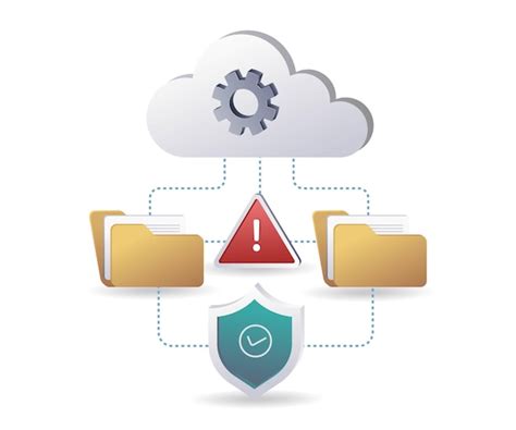 Premium Vector Security Alerts For Cloud Server Data Storage